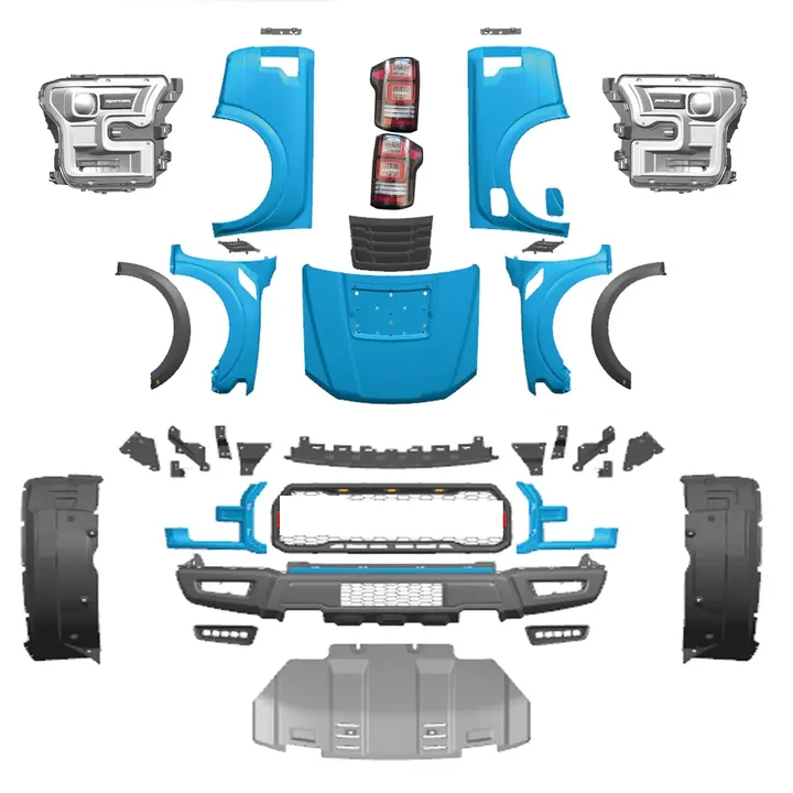 Car Bumpers Facelift Body Kit Upgrade Front Bumper Fit For Ford Ranger ...