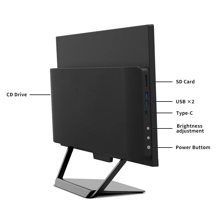 23.8" Business AIO Monoblock Desktop Computer - HD Gamer PC