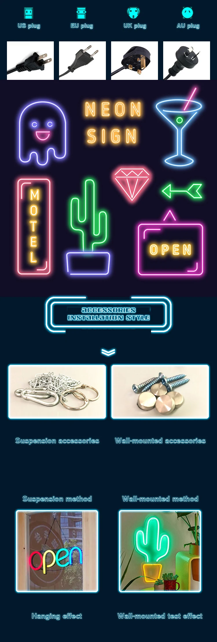Customized RGB Logo Letters Light Acrylic Word Indoor Decoration Event ...