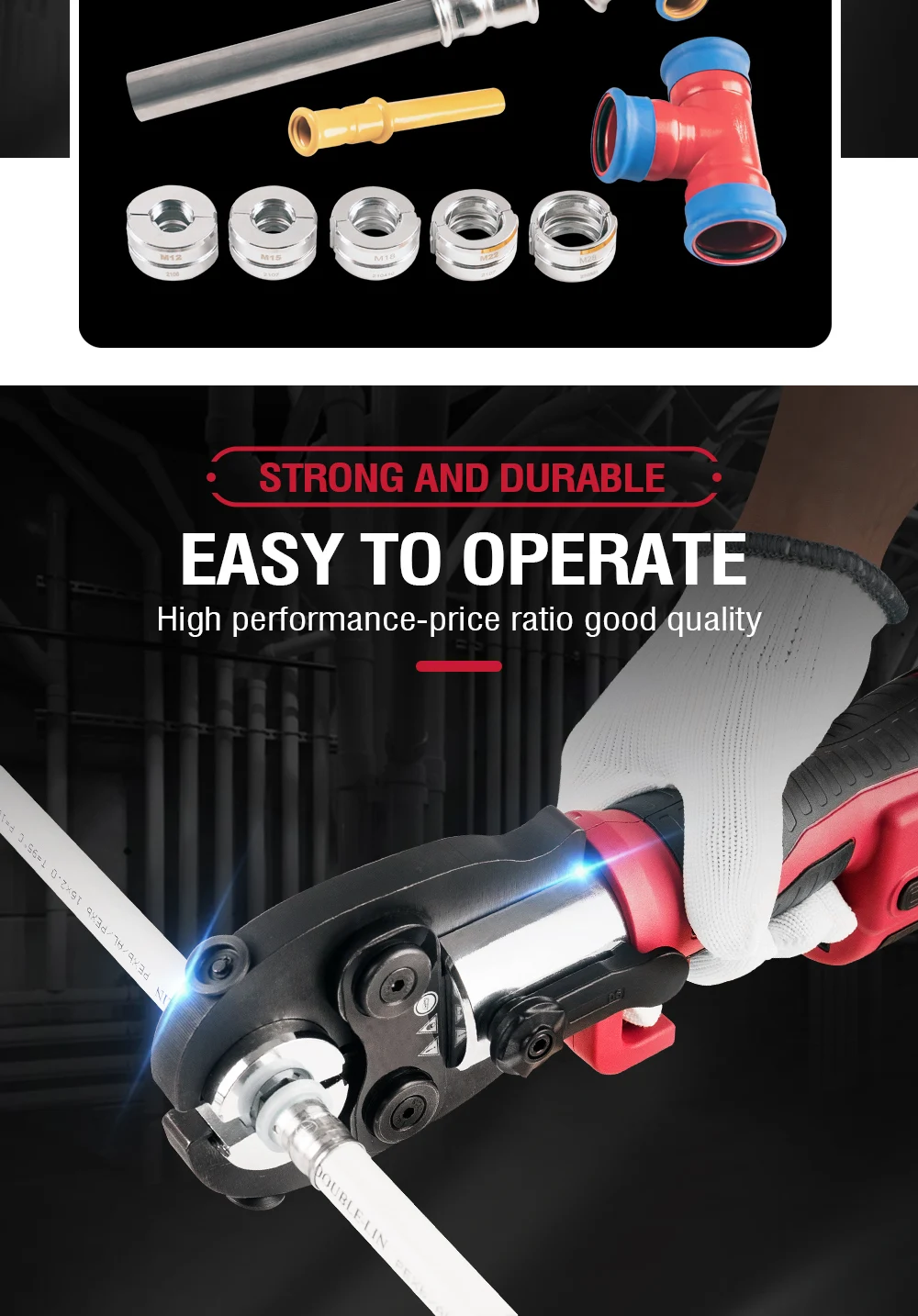 Ges-1525 Propress Hydraulic Pro Press Plumbing Pipe Tool Pressatrice ...