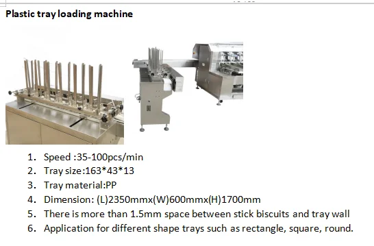 Plastic Tray Loading Machine For Biscuit Production Line - Buy Biscuit ...