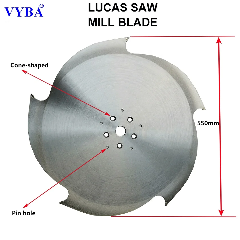 Lucas Sawmill TCT Saw Blade - 550mm Diameter, 4.0mm Thick