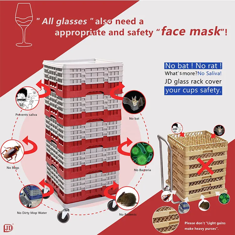 Different Compartment Plastic Glass Rack Full Drop Extender Wine Glass ...