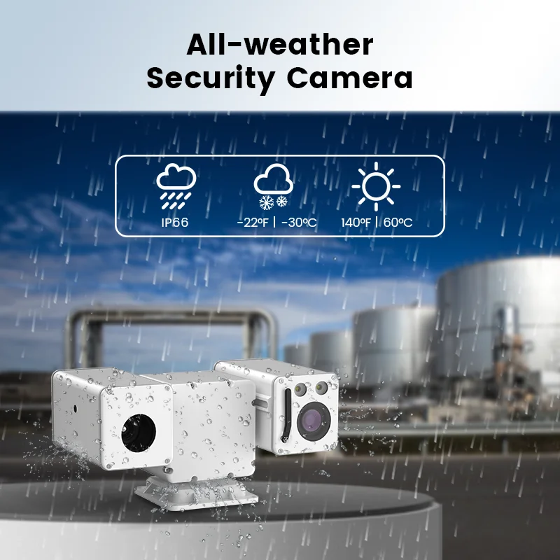 Temperature Measurement Anomaly Alarm Bi-Spectrum Thermal PTZ Camera
