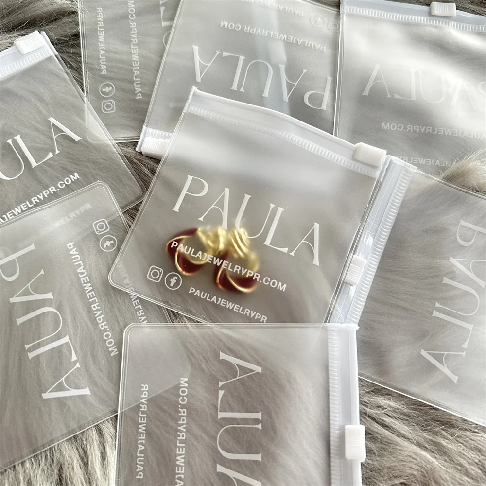 Custom Printed Frosted Sealing Bags for Jewelry Packaging