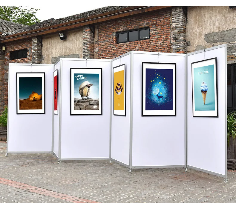 Modular Art Gallery Display Boards - Movable & Stylish