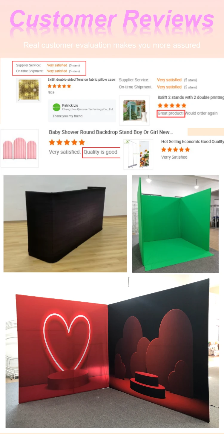 Photo Booth Enclosure Backdrop Stand Cube Photo Booth Background Green ...