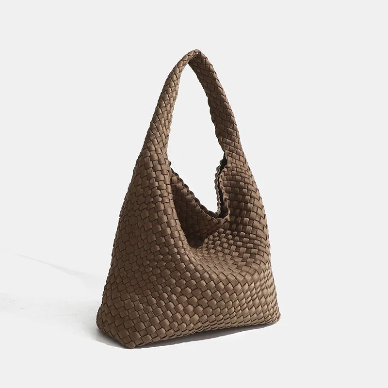 Neoprene Woven Bag Travel Handbags Purses Large Capacity Shoulder Bags ...