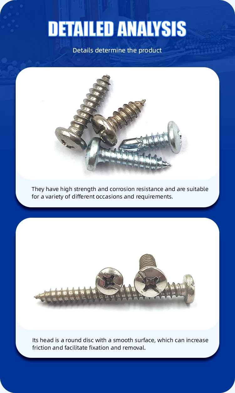 Customizable Corrosion Resistance Complete Pancake Head Screw Made in ...