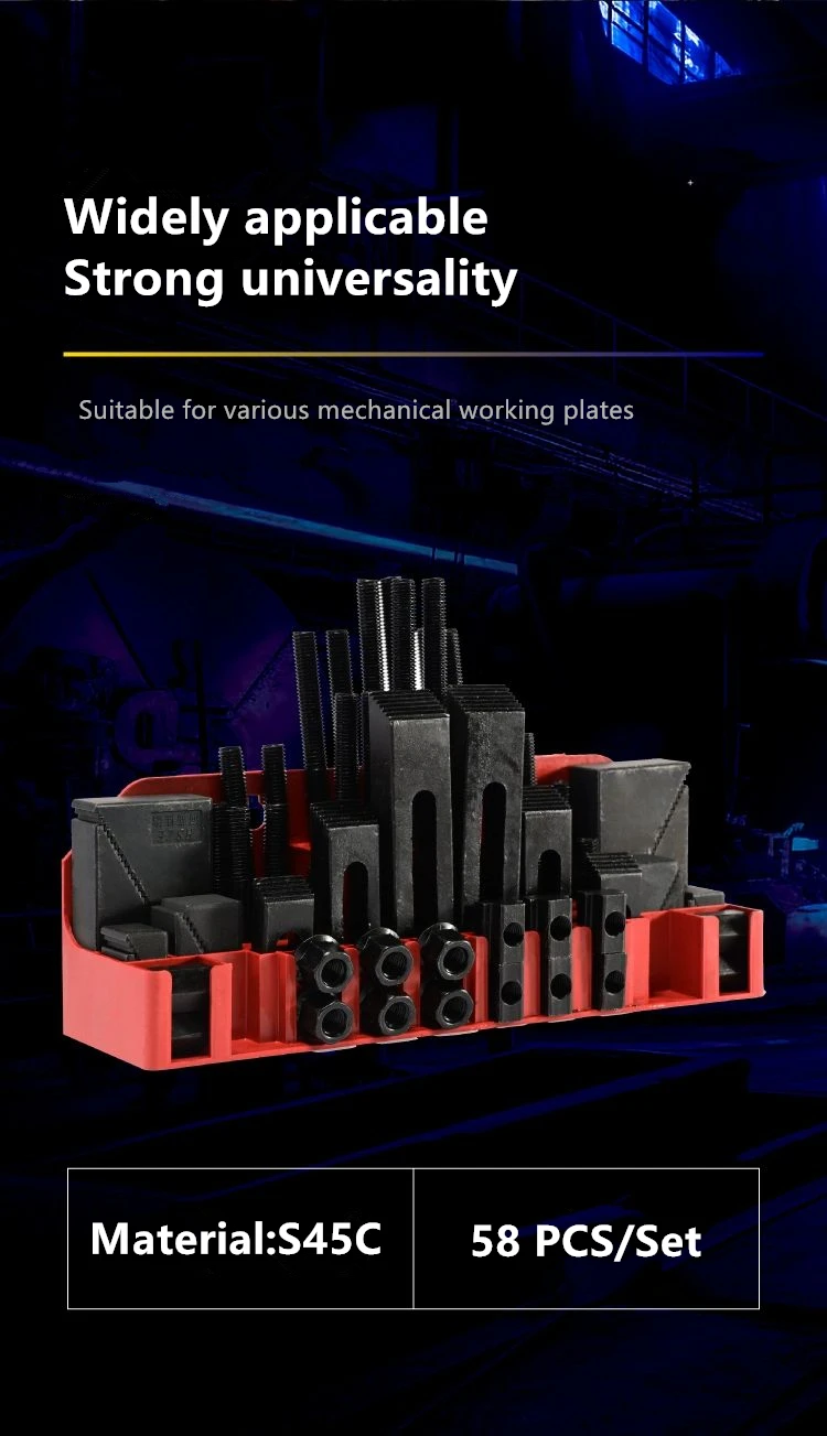 T-slot Stub End Clamp Flange Coupling Step Block Tool Fast Kit for VMC ...