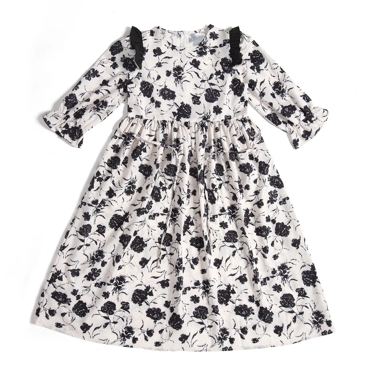 Modest Little Girls Kids Floral Eid Summer Dress Muslim Children ...