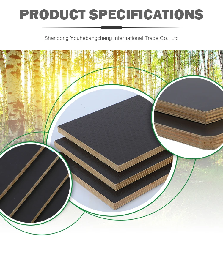 18mm Formwork System Concrete Plywood Shuttering Plywood Film Faced ...