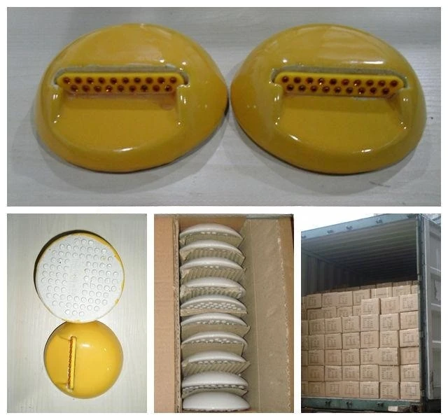 Ceramic Road Stud with Yellow & White Reflective Markers - Traffic ...