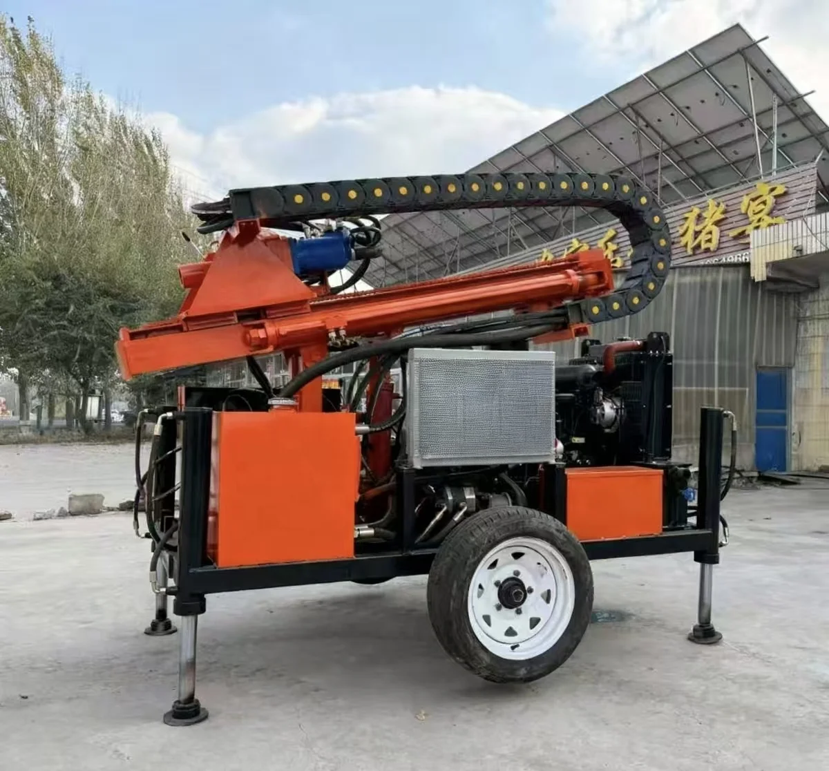 Portable 80m Depth Mini Rotary Boring Rig Machine Manual Water Well ...