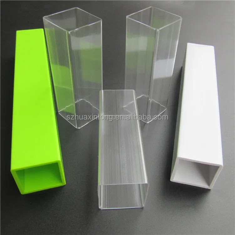 Extrusion PVC Clear square Tube /rectangle Pipe| Alibaba.com