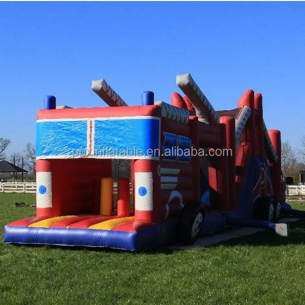 Party Truck Bounce House Towable Inflatable Toys Accessories Slide for ...