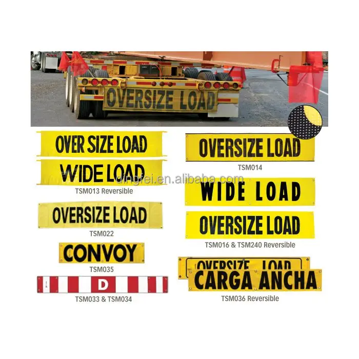PVC Reflective Roll-Up -Banner Long Vehicle Trailer Road Banner ...