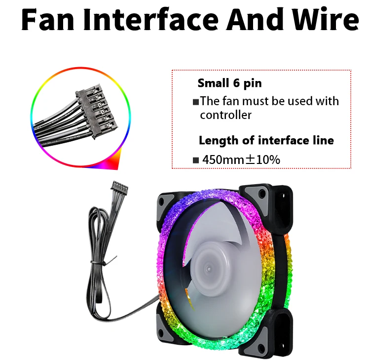 Oem Custom Computer Pc Fan 12025 Rgb Cooling Fans Cpu Gaming Case ...