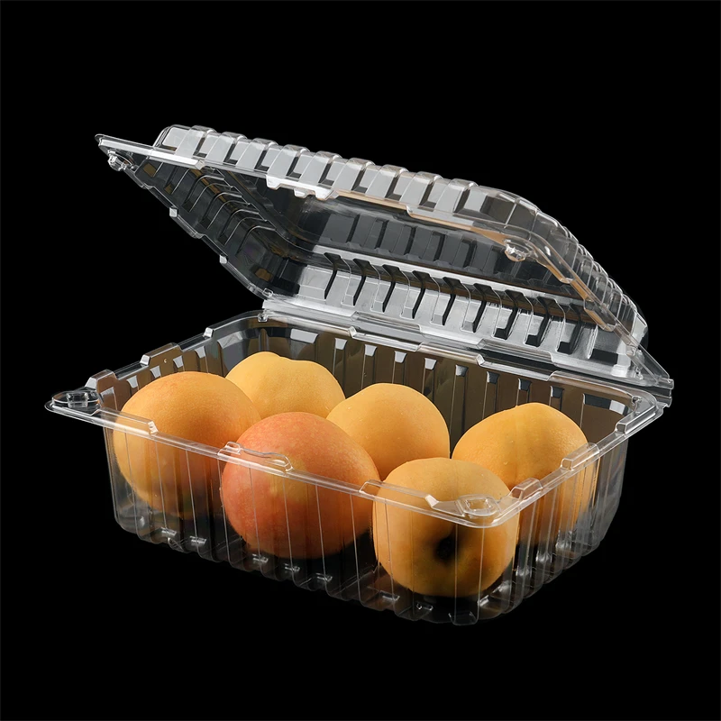 Custom Disposable clear Blister Plastic Fruit Container 7 Inch ...