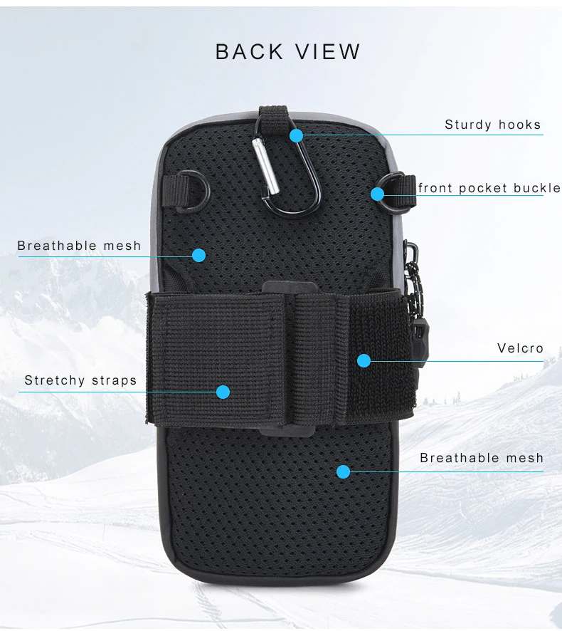 Under Arm Band Bag Portable Wrist Pouch Holder Armband Cell Phone Case ...