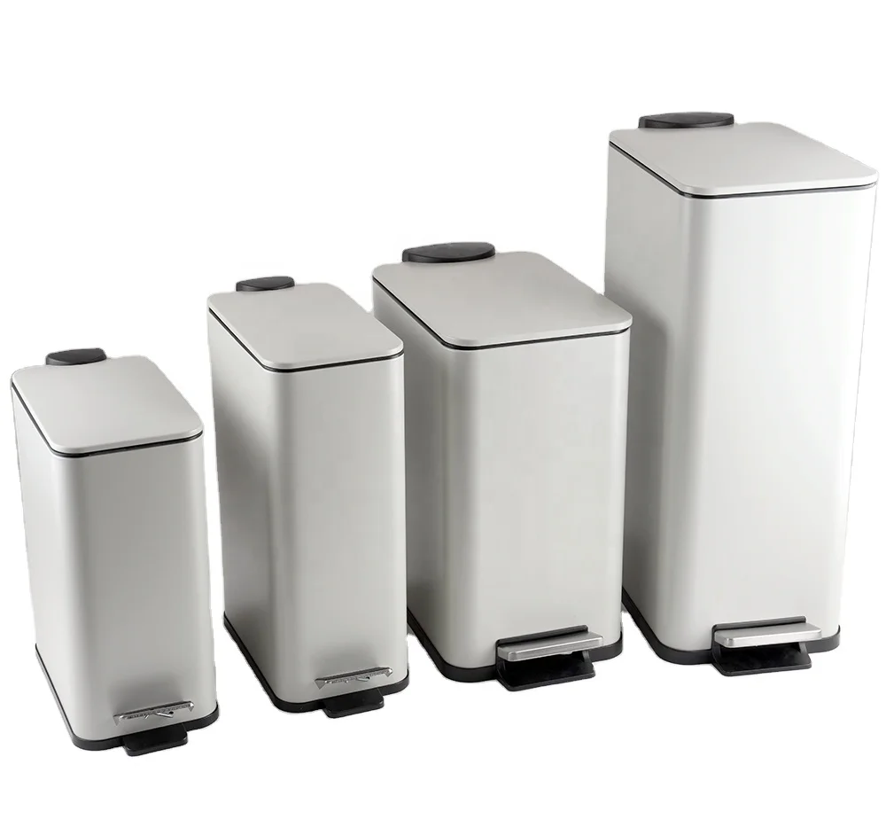 Durable 20L Waste Bin with Soft Close Pedal - Eco-friendly