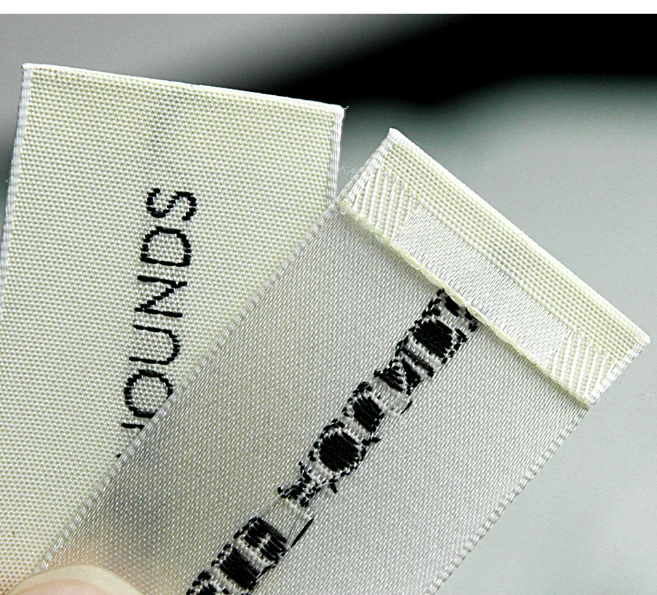 Custom Twill Woven Label With Your Own LOGO Clothing Fabric Tags ...