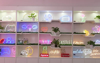 Quirky 3D LED Neon Sign for Business Small Wall Advertising with Apple ...