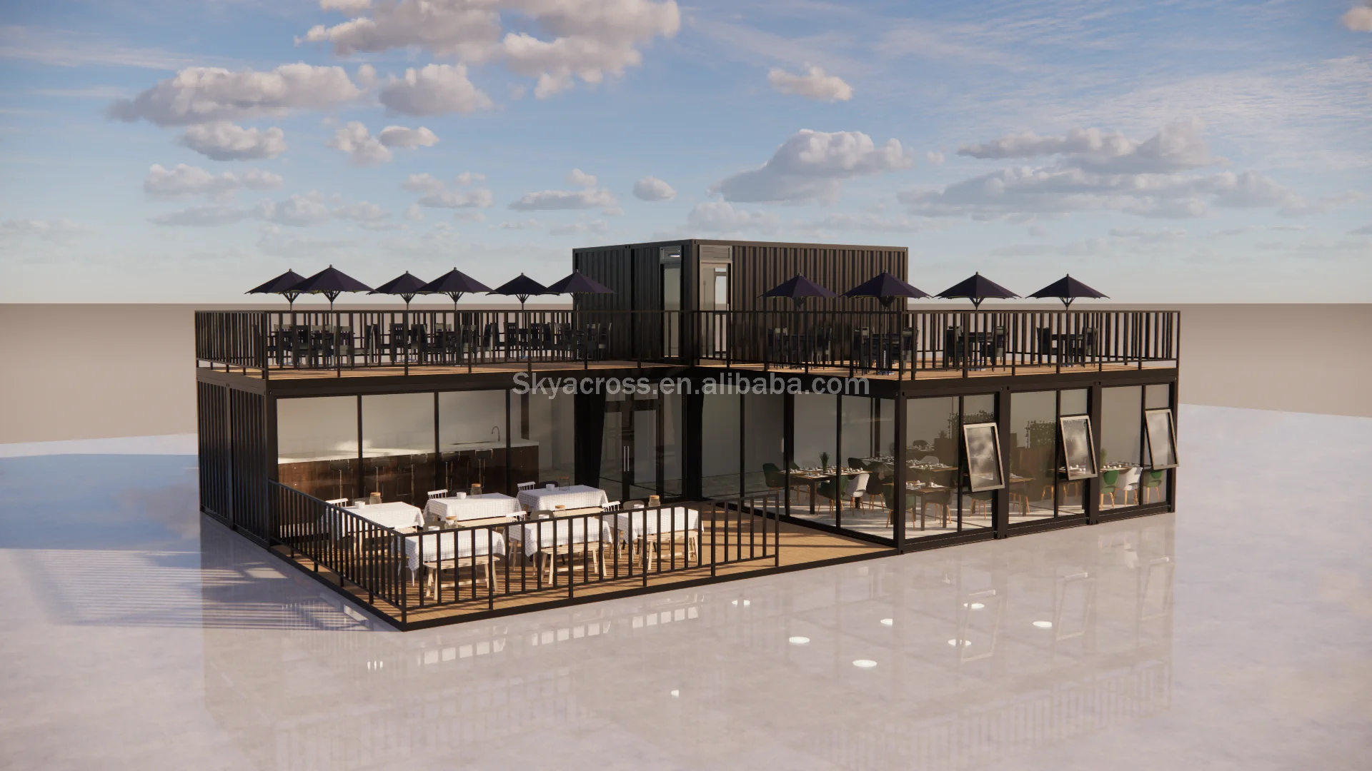 Luxury Flat Pack Container Villa - Durable & Stylish