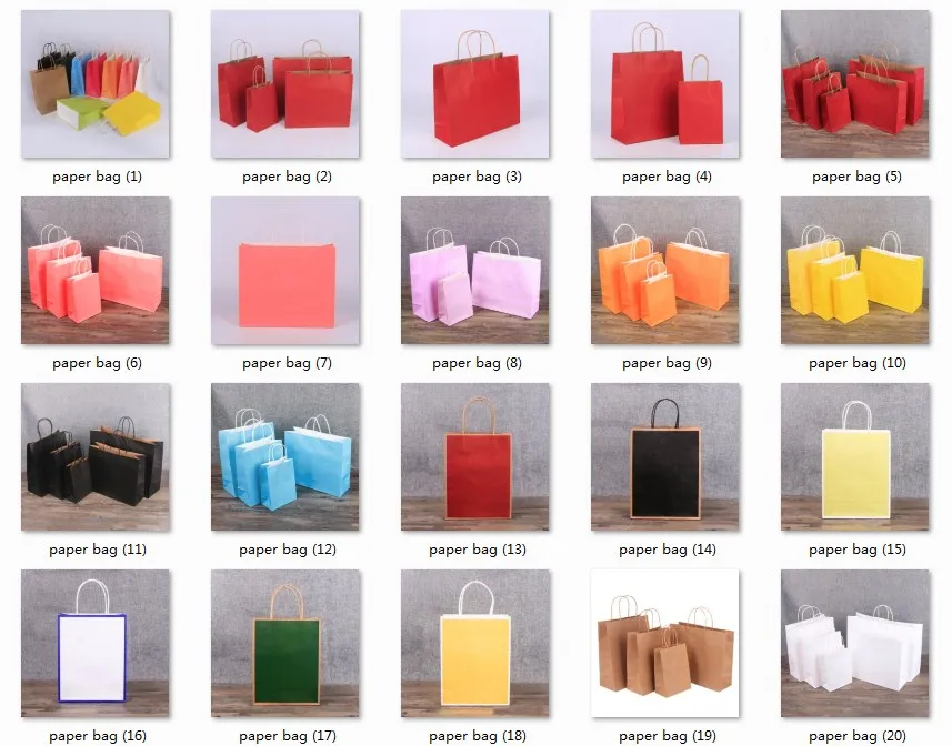 Custom Printed Ribbon Handle Cardboard Packaging Luxury Gift Shopping ...