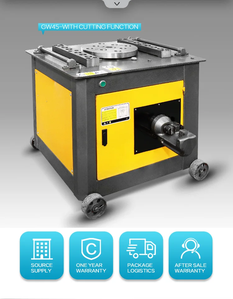 Automatic Rebar Stainless Bending Cnc Steel Bar Pipe Bender Metal Shear ...