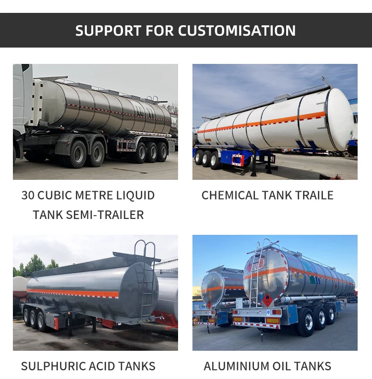 Luyi New Semi-trailer Fuel Tank Design Safe Transportation Stainless ...