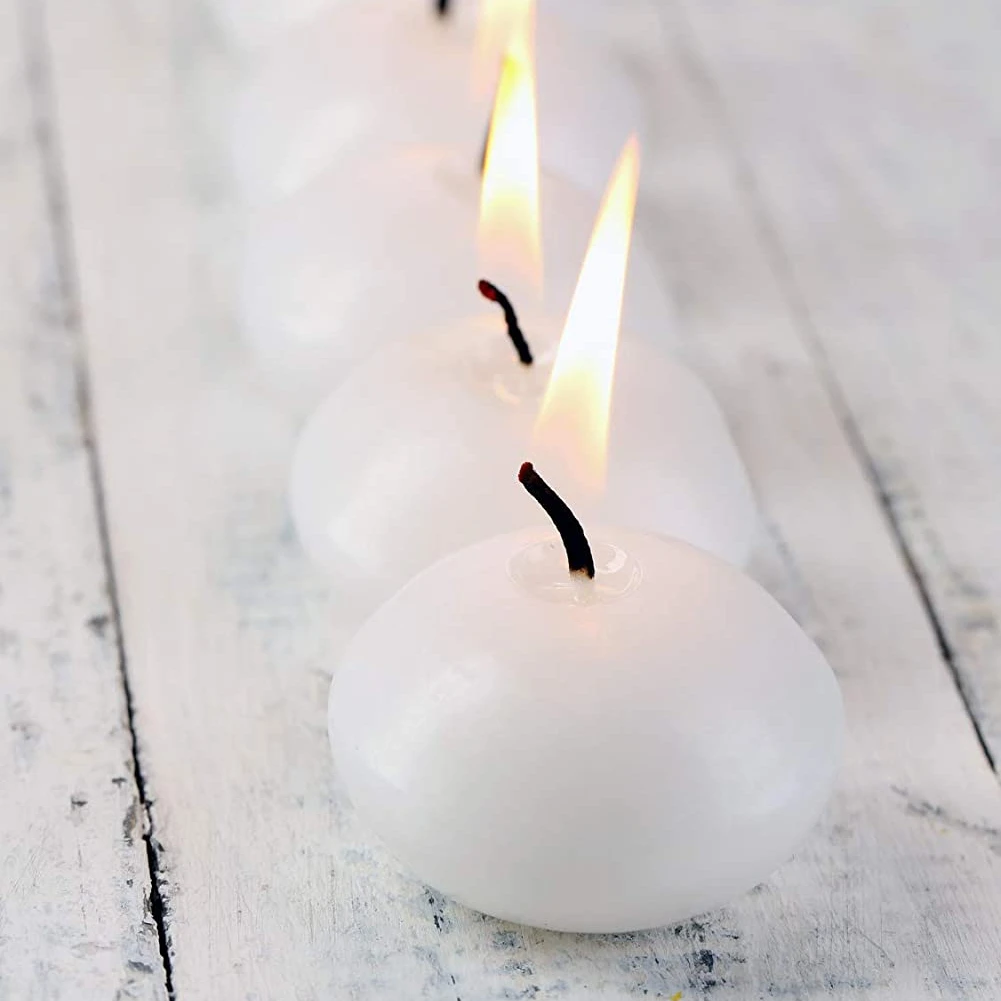 Floating Led Candles Yellow Flicker Flameless Waterproof Candle For ...