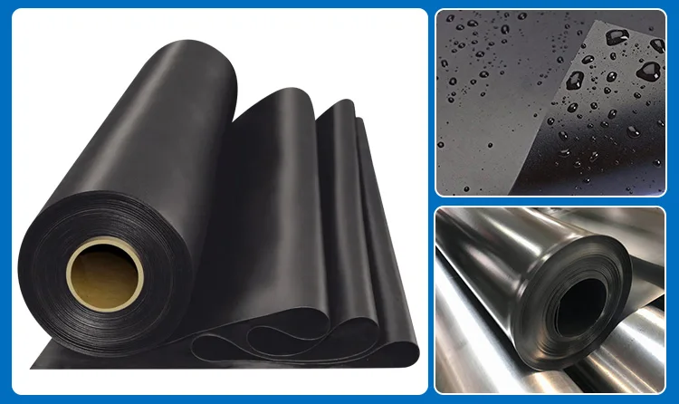 Polyethylene Sheet Waterproofing Membrane Hdpe Geomembrane 1mm For Fish ...
