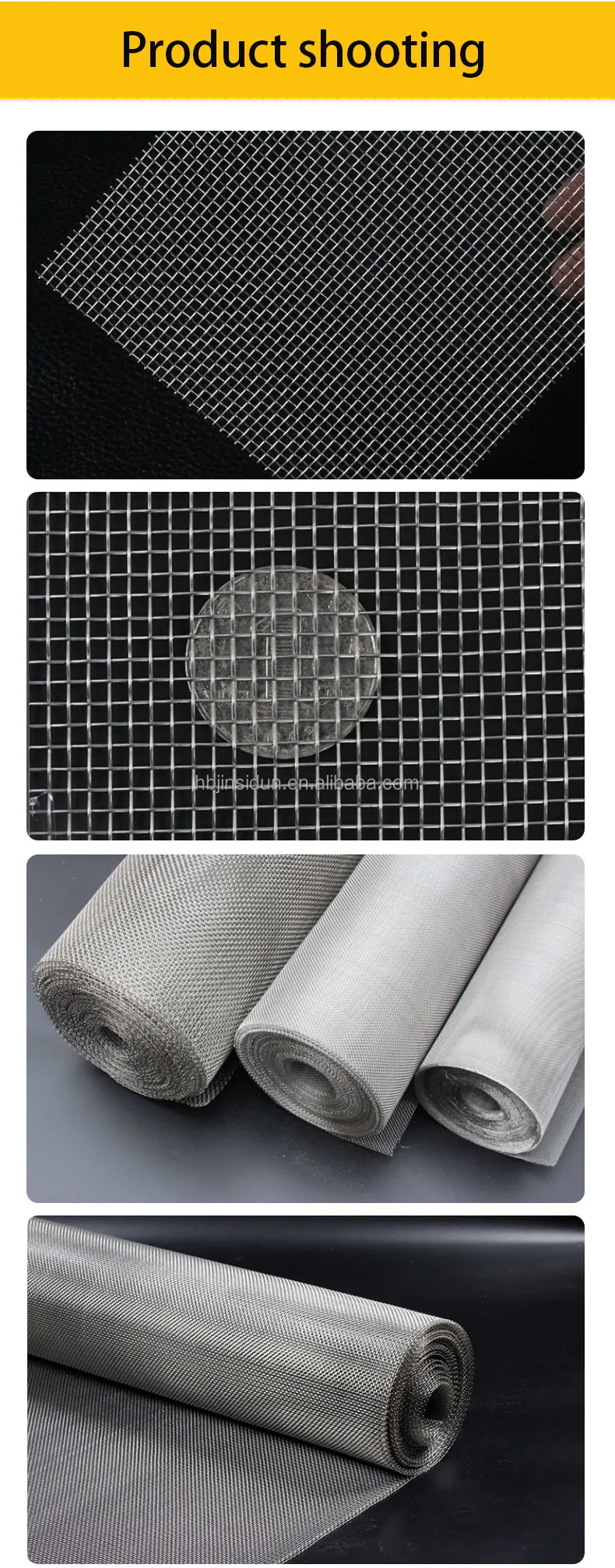 Ultra Fine Stainless Steel Wire Mesh 5 10 20 25 50 100 Micron ultra ...
