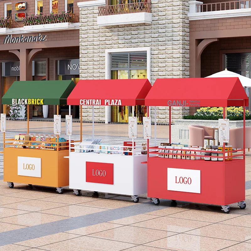 Custom Retail Bread Buffet Food Display Cart - Sweet Treats