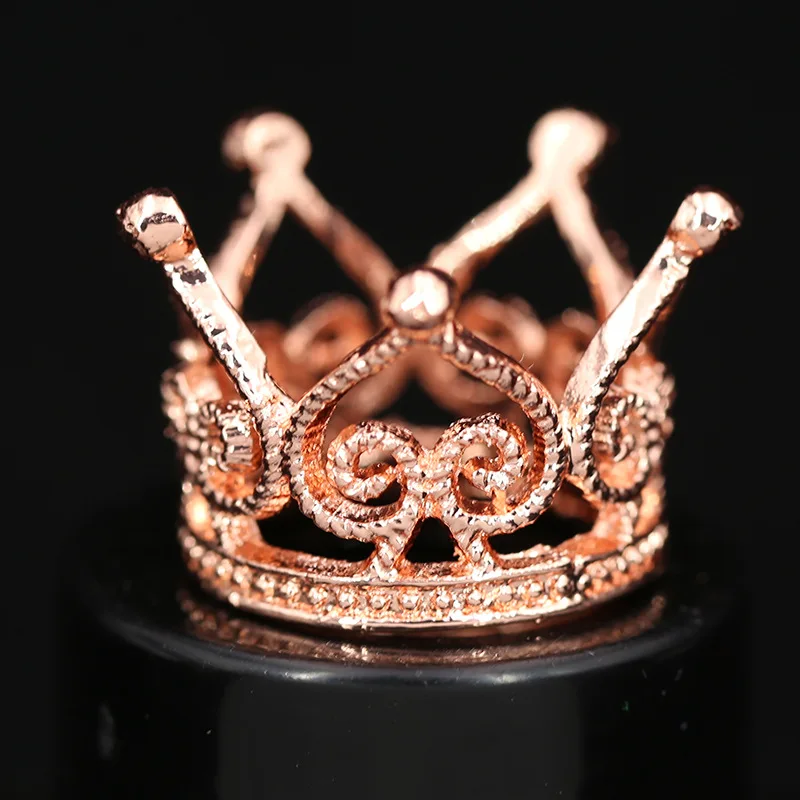 Cheapest Crystal Rhinestone Gold Metal Cake Small Crown Decorating ...