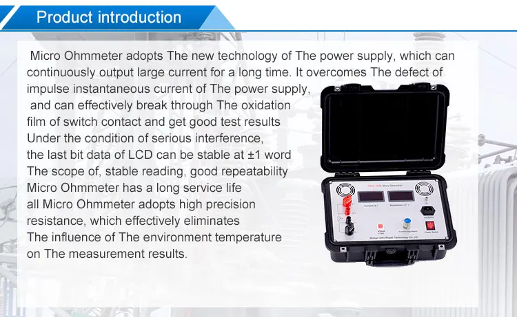 UHV-H100A Digital Contact Resistance Micro-Ohm Meter 100A