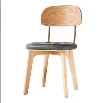 Light Luxury Chair White Ash Wood Chair Nordic Design Style Fancy ...