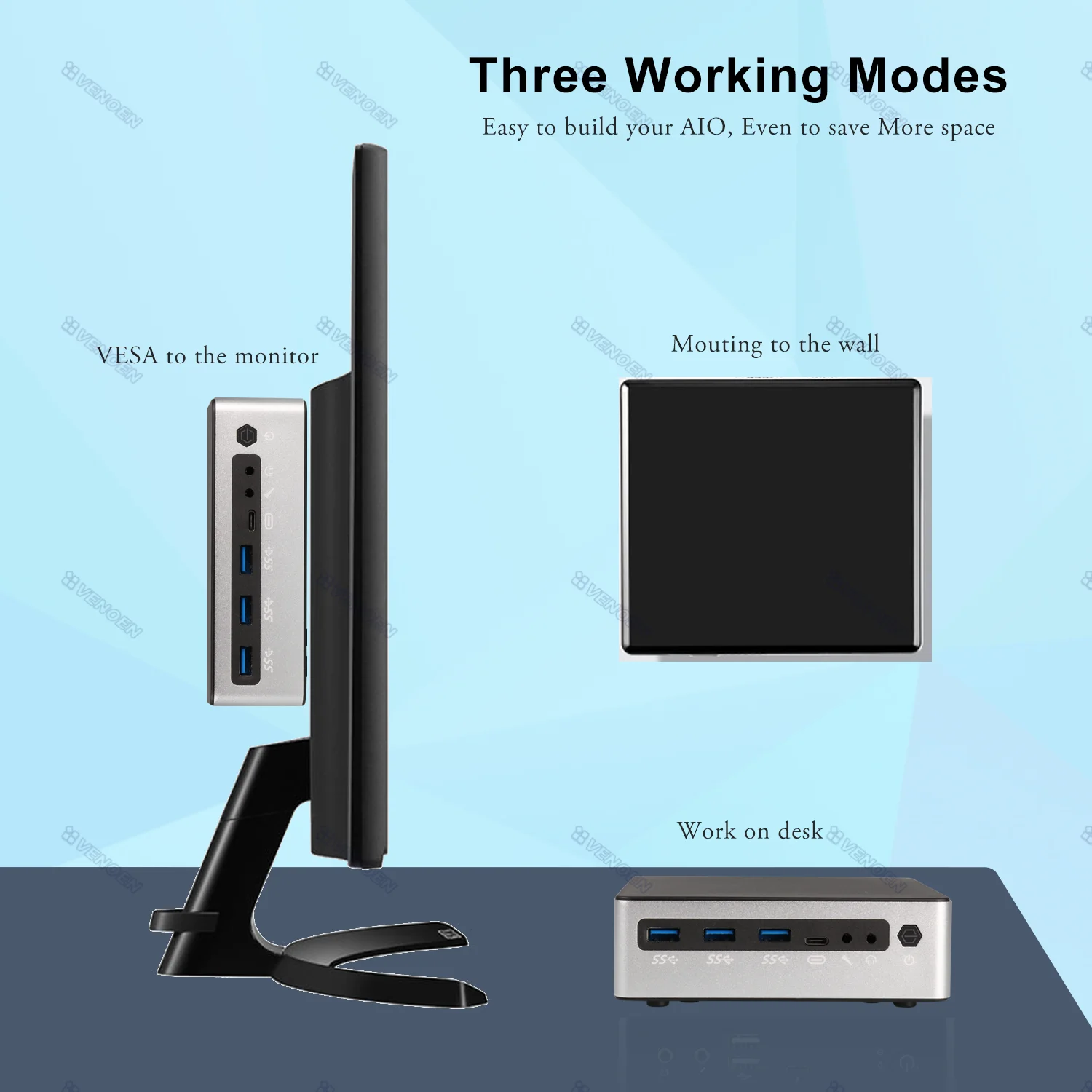 13th Gen Gaming PC I5-1340P I7-1255U Intel Core Mini PC Win 11/10 DDR5 ...