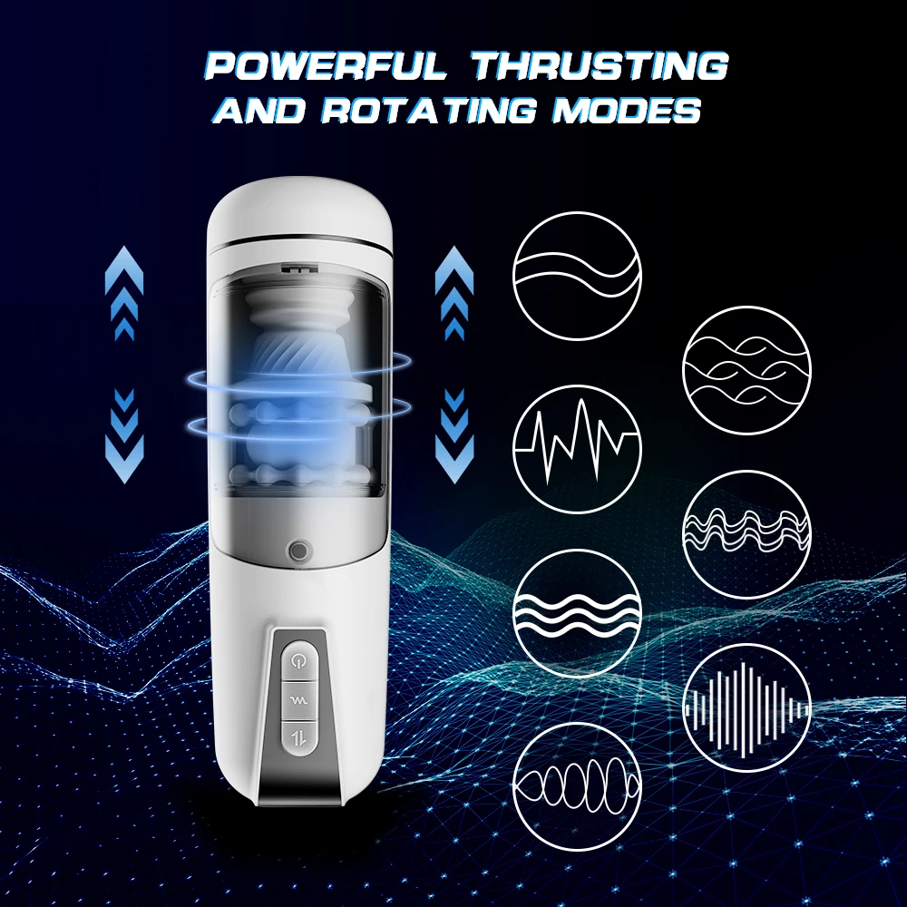 Newest Design Silicone Rotating Automatic Male Sex Toys Man Masturbation Cup Db-2220m - Buy ...