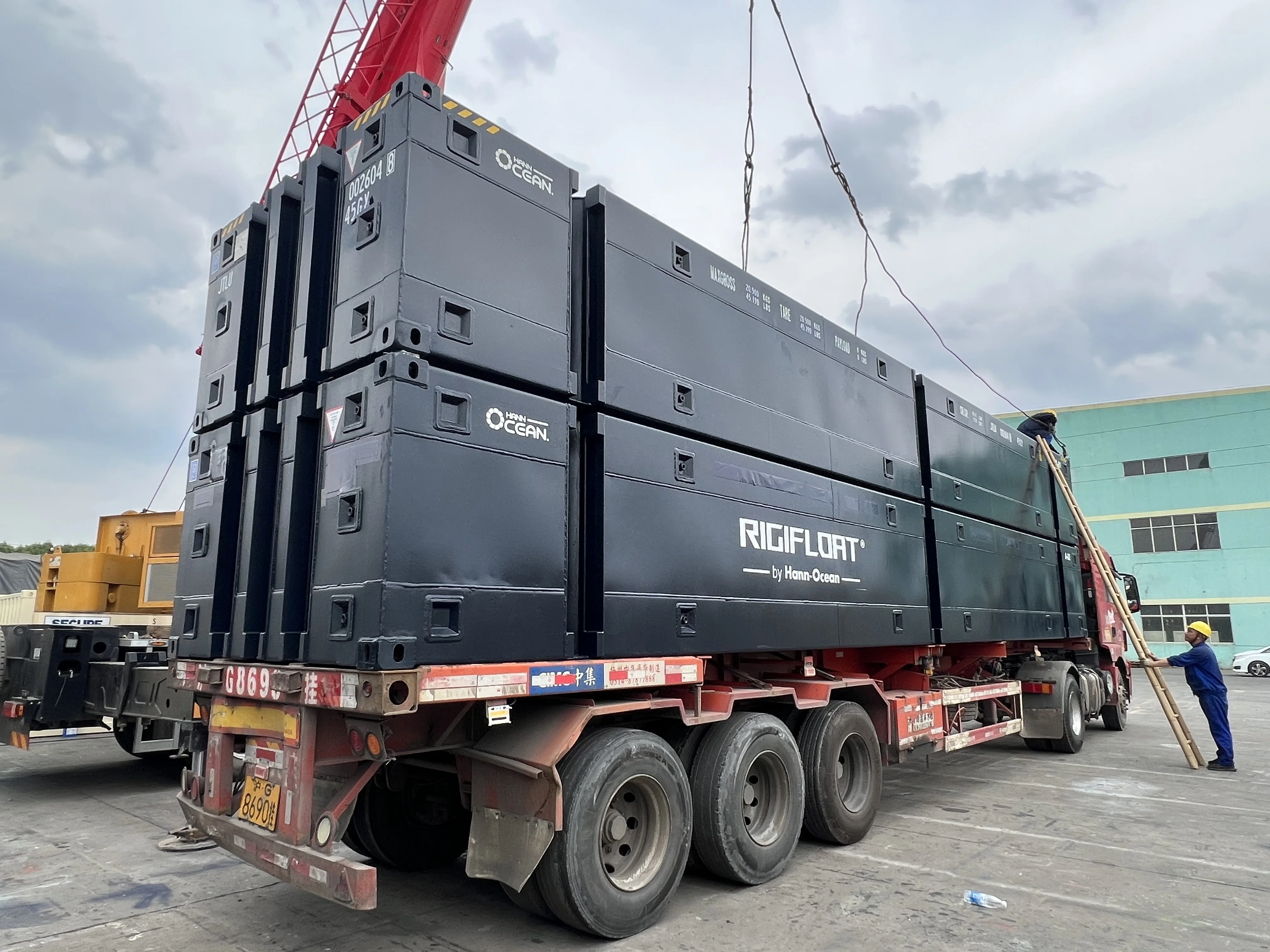 Wholesale Rigifloat Floating Barge Crane Barge Modular Barge - Buy ...