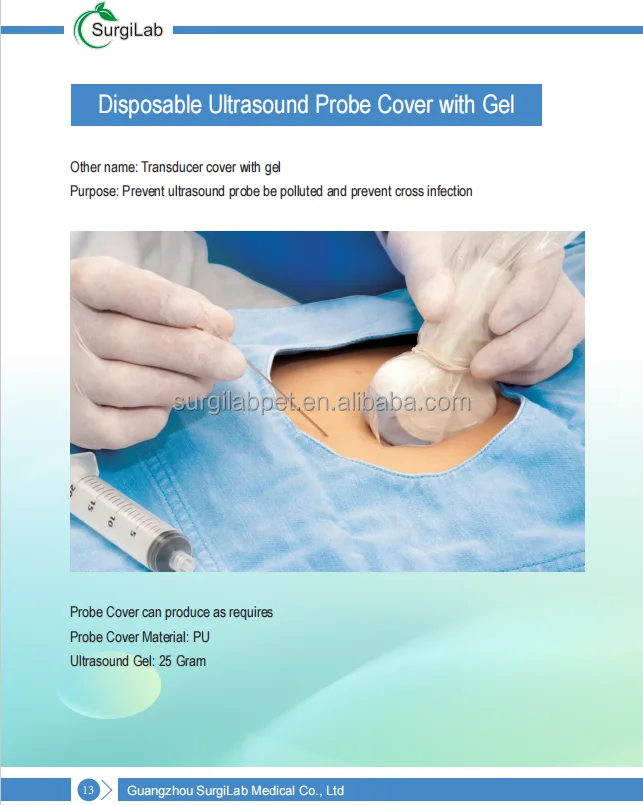 Medical Disposable Polyurethane Ultrasound Probe Cover Ultrasound ...
