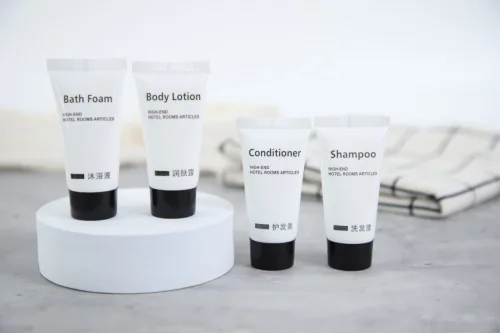 Luxury Black Disposable Hotel Cosmetics Set Waterproof Custom Package ...