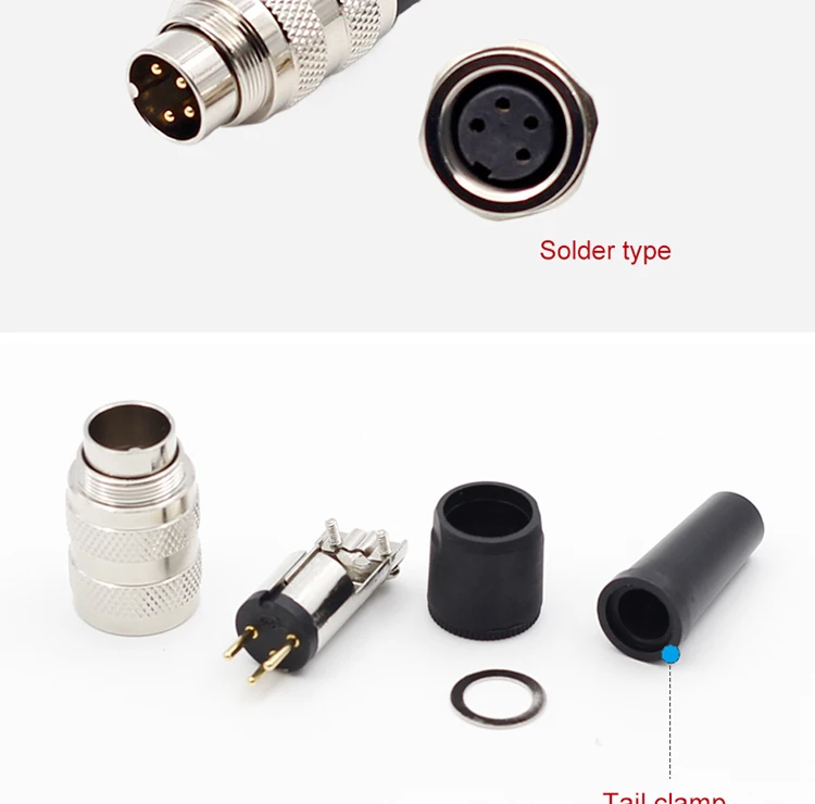 M16 J09 Sensor Waterproof Circular Signal Connector 5 6 8pin C091 ...