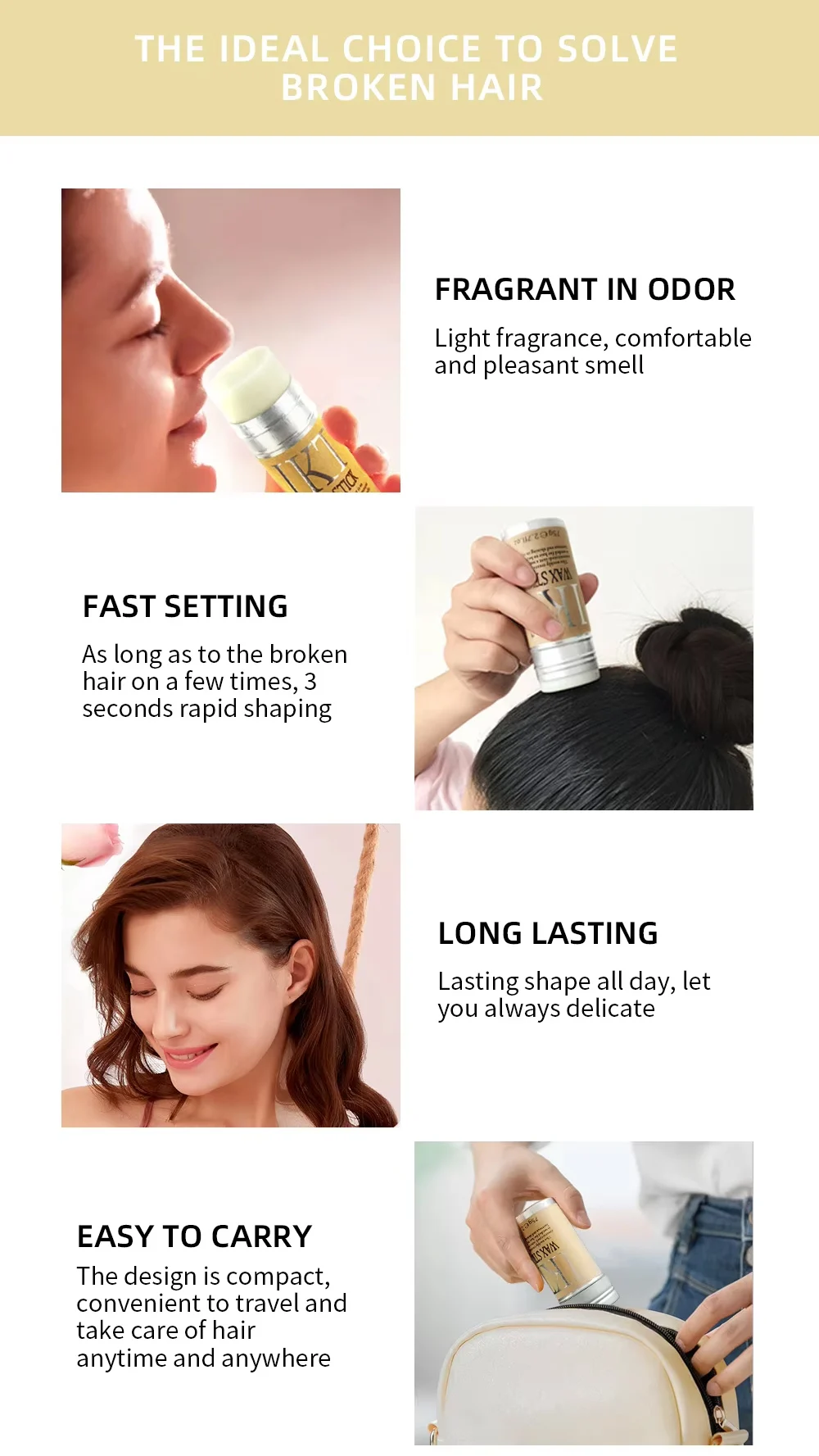 HAOXIN Hair Styling Wax - Strong Hold & Fast Drying