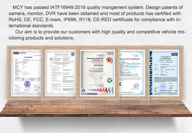 Mcy Ece R46 12.3 Inch 1080p Split View Wide Screen Mirror Monitor ...