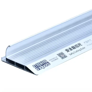 Aluminum Safety Cutting Ruler Scale Measuring Tools Cutting Plotter ...