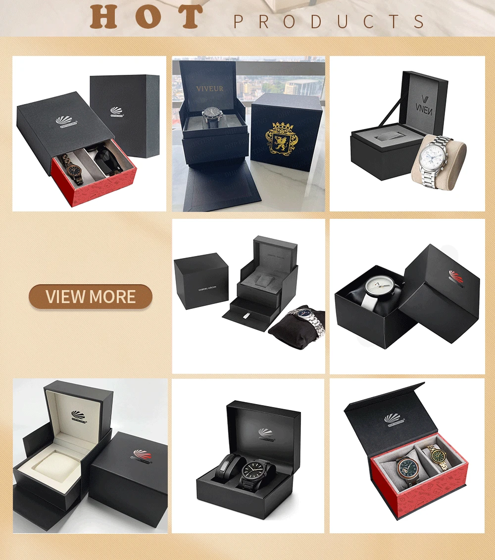Custom Logo Gift Display OEM Packaging - Luxury Watch Box