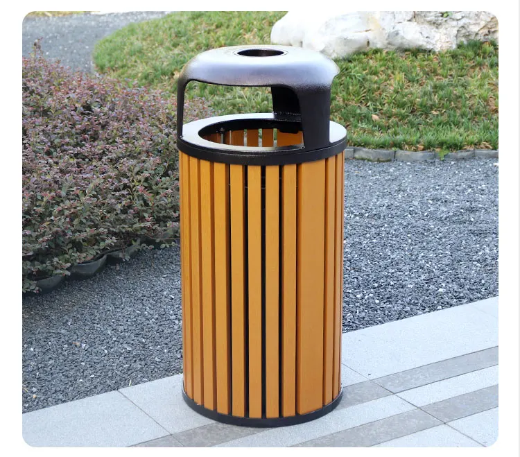 Durable 13 Gallon Outdoor Dust Bin - Ideal for Public Spaces