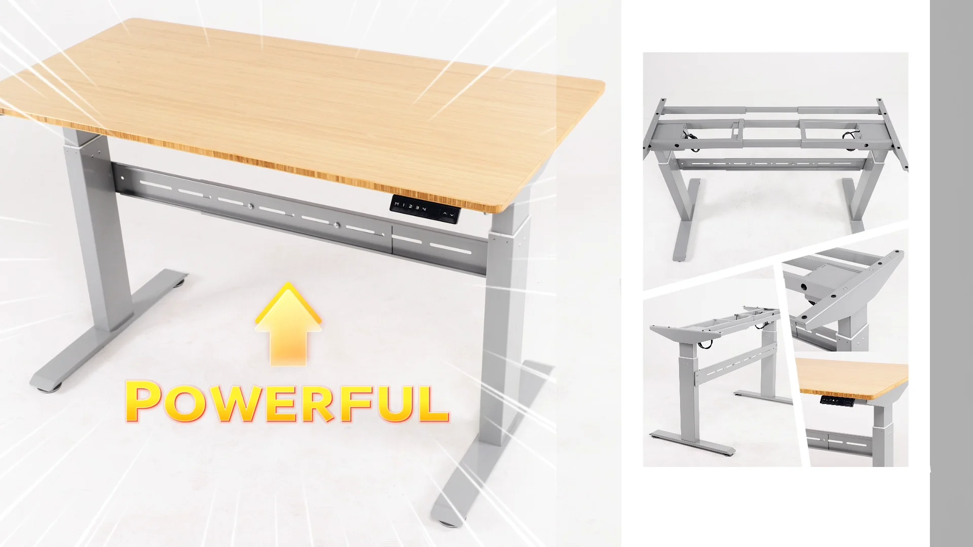 2a2-300 Dual Motor Ergonomic Electric Height Adjustable Office Standing ...